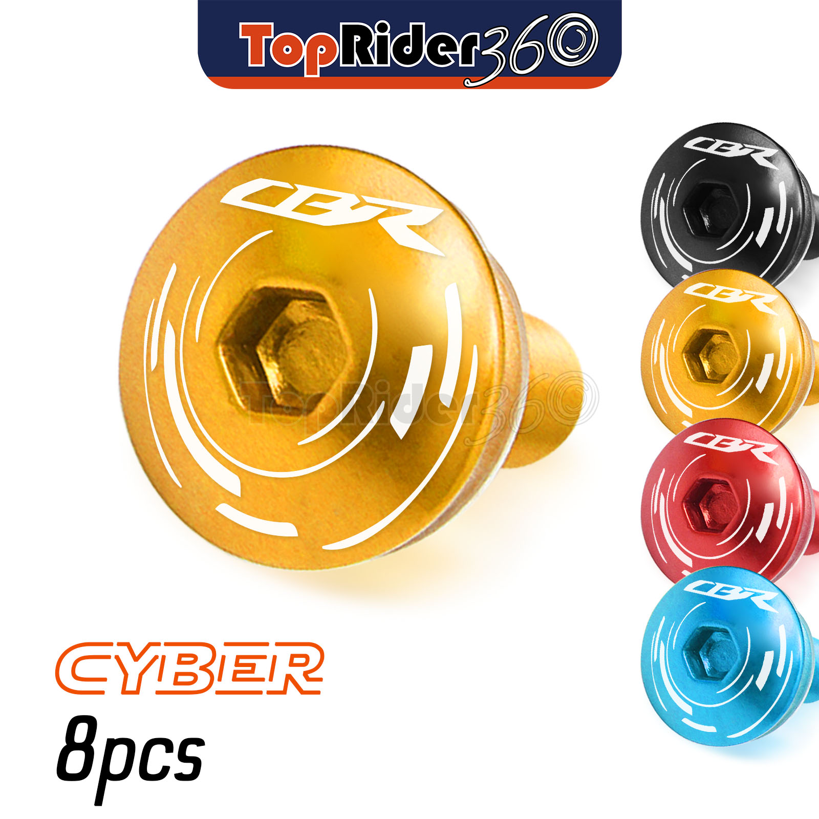 Cyber Fairing Windscreen Bolts CBR Logo Kit Fit Honda CBR1000RR ...